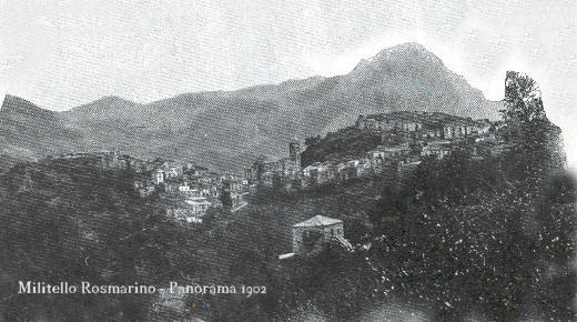 Militello Rosmarino - Panorama del 1902